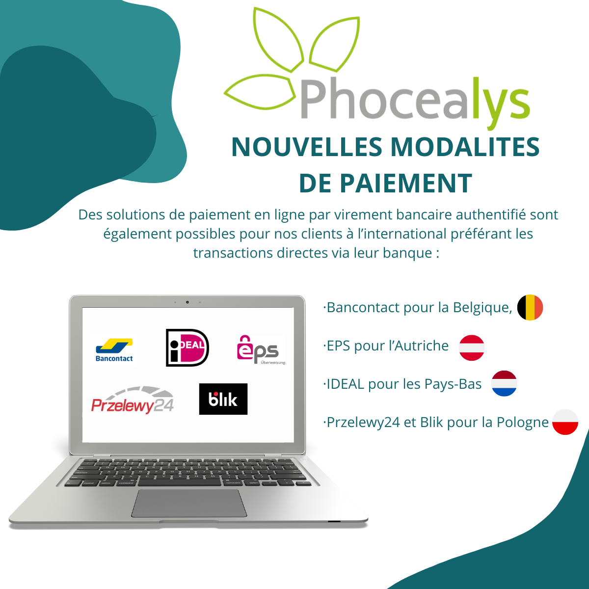 Nouvelles Modalités de Paiement chez Phocealys